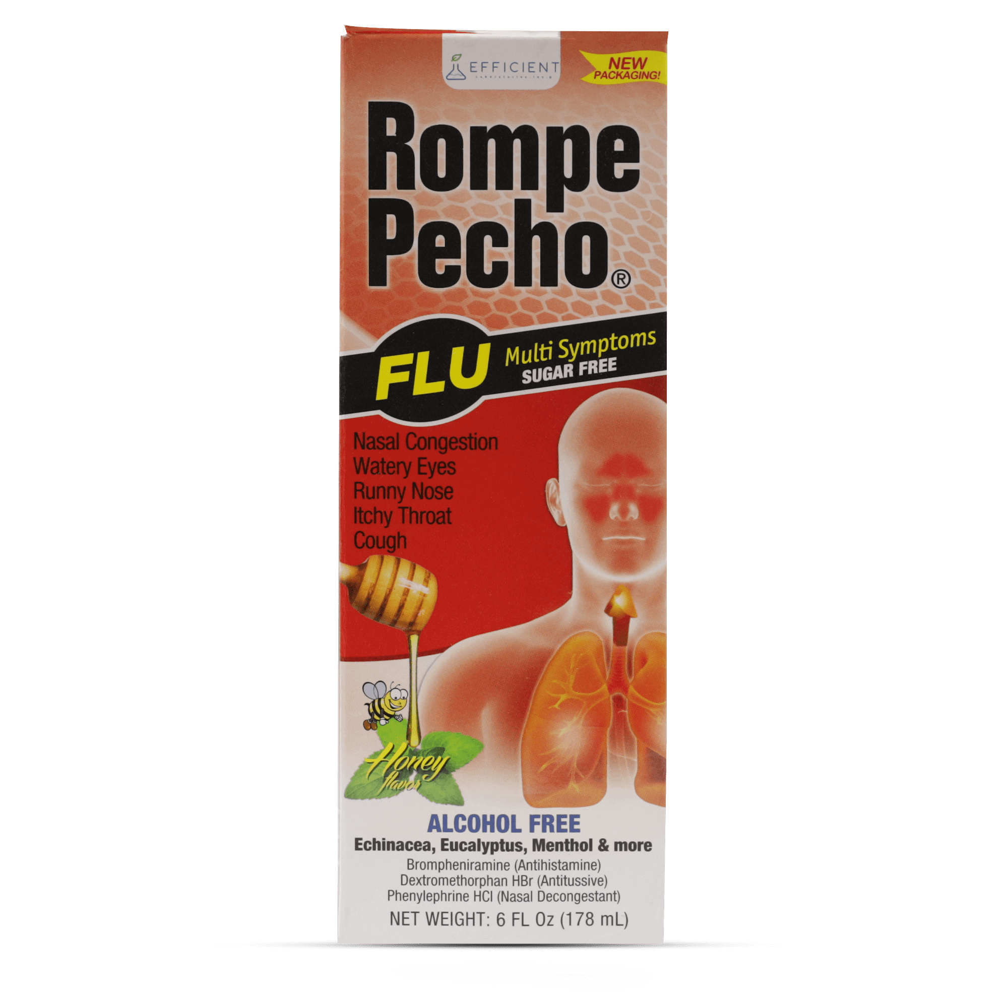Rompe Pecho® SF FLU 6oz - Efficient Labs