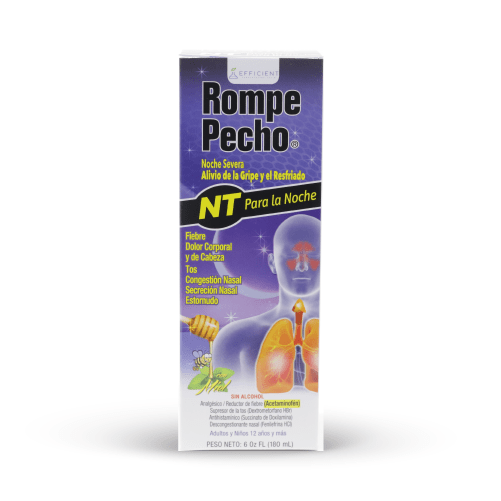 Rompe Pecho NT Alivio para la gripe y tos durante la noche